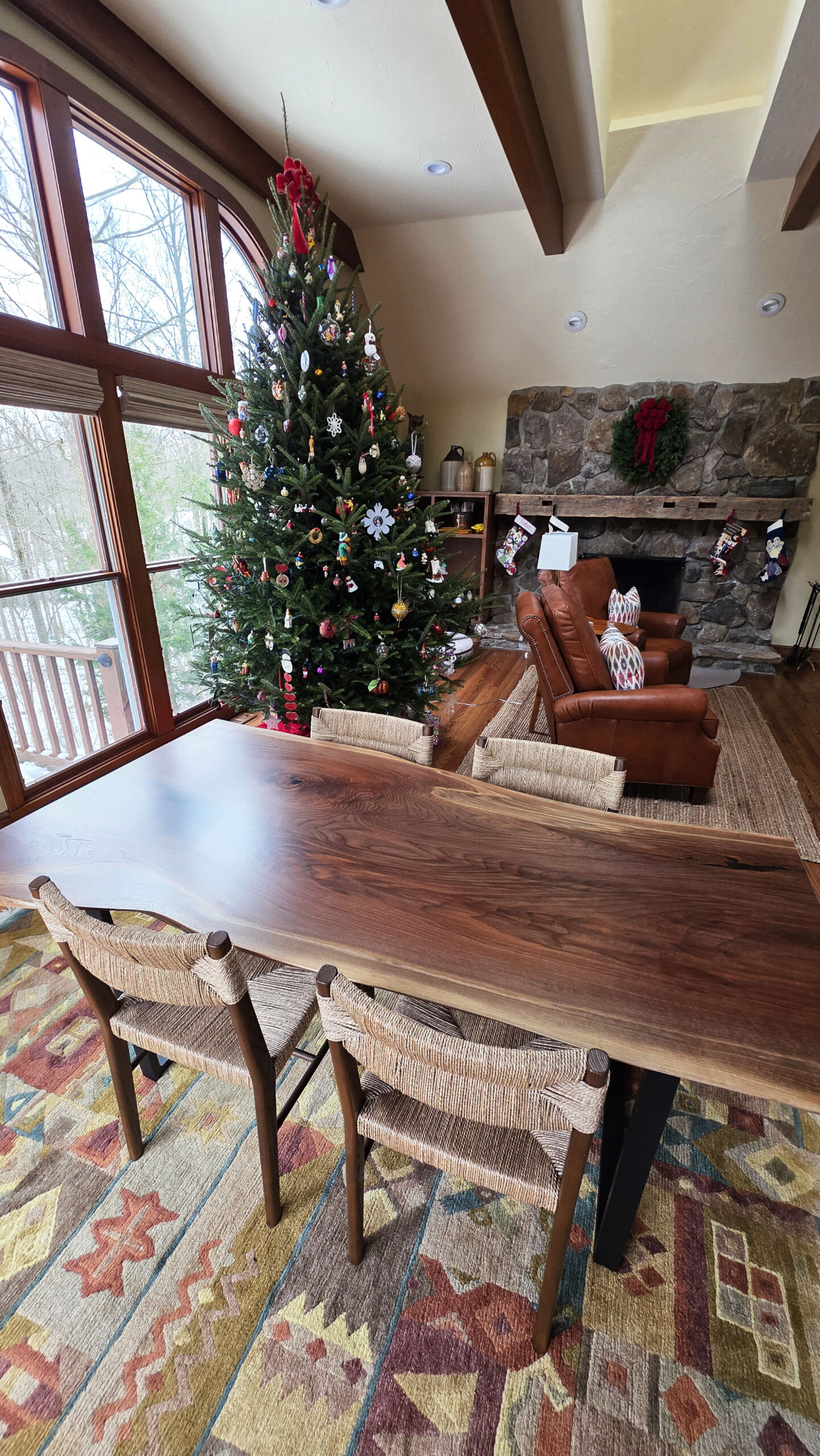 Live Edge Walnut Dining Room Table - Chagrin Valley Custom Furniture